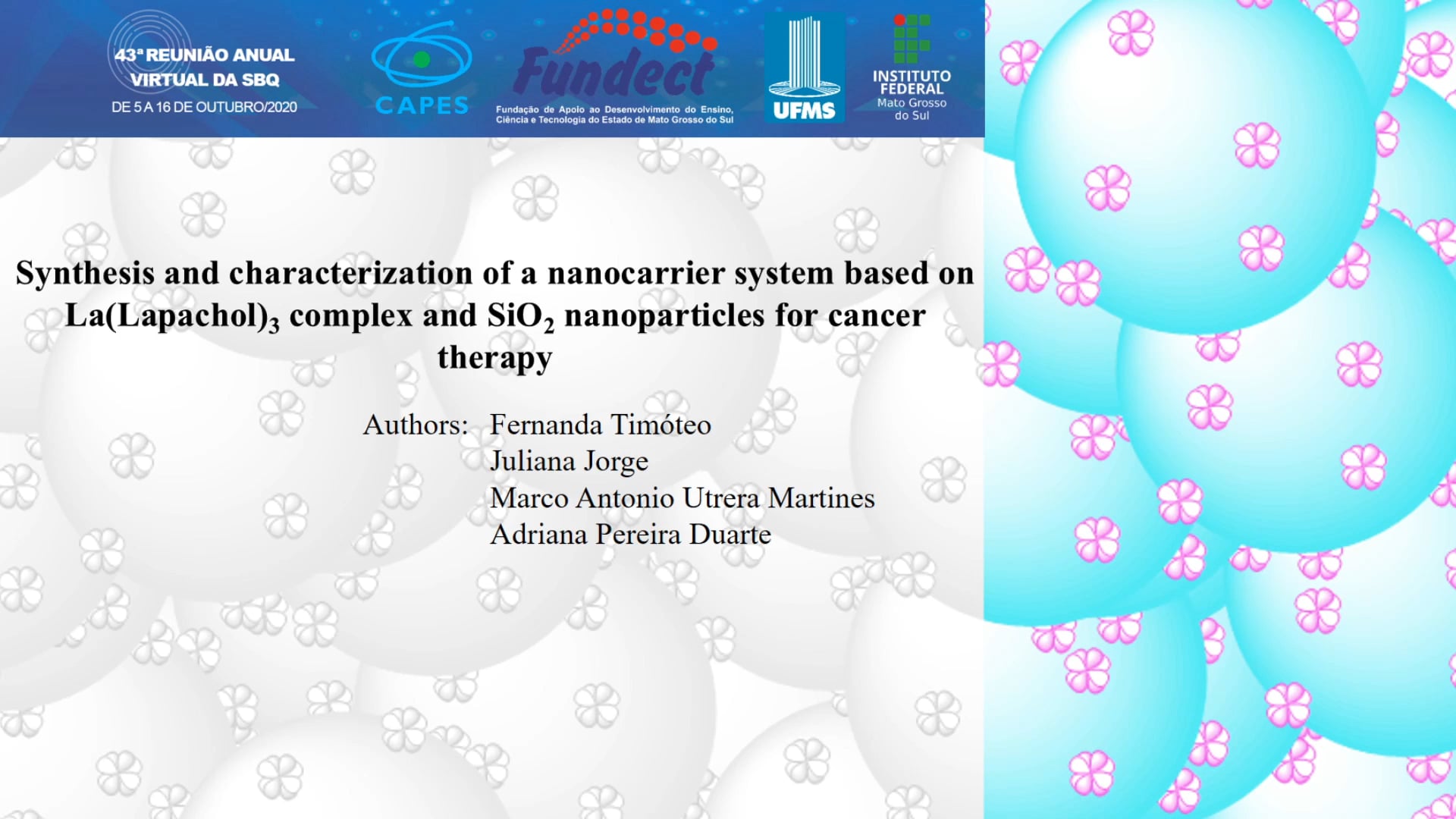 Síntese e caracterização de sistema nanocarreador de um sistema ... Síntese e caracterização de sistema nanocarreador de um sistema ...