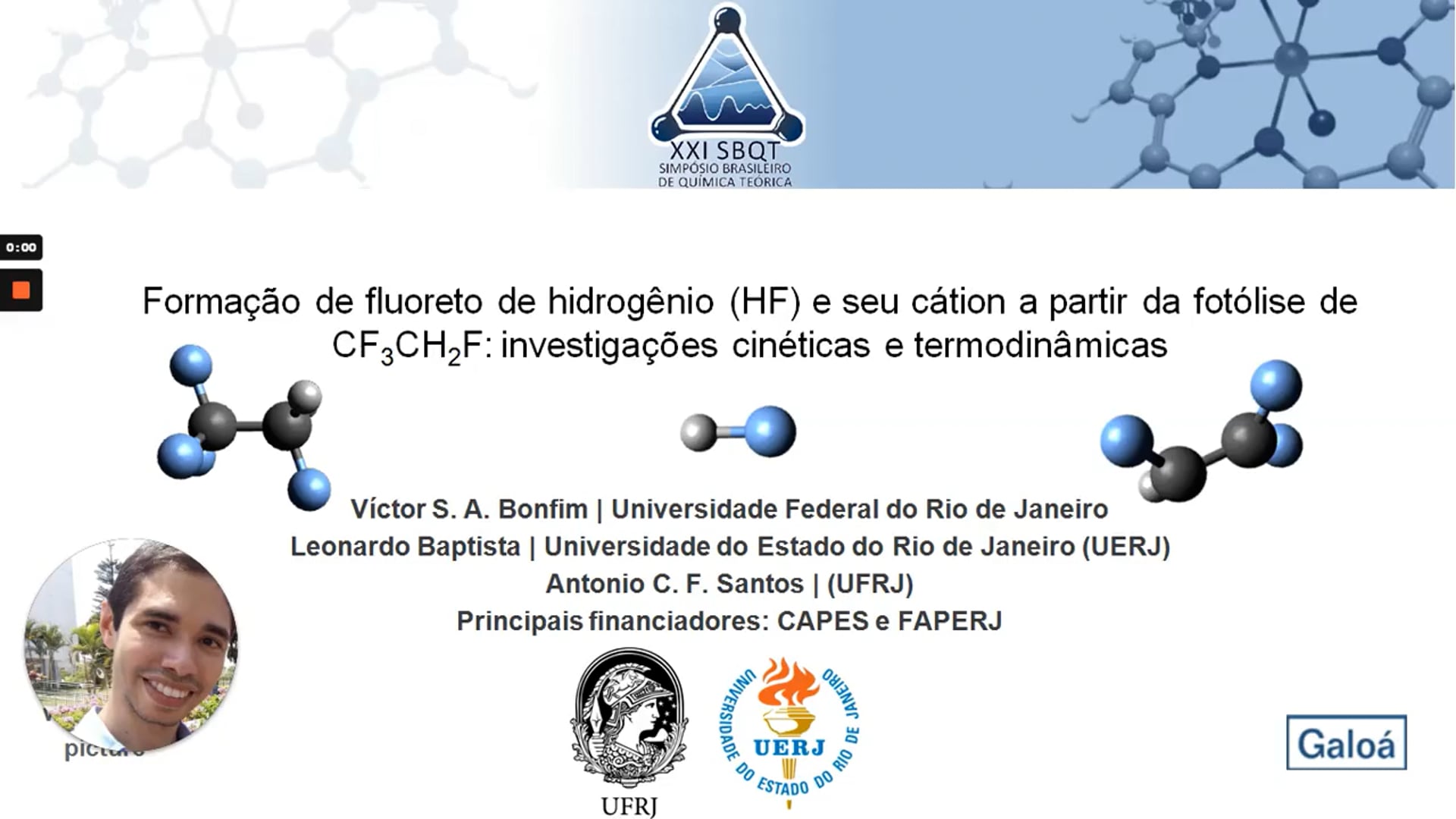 Formação de fluoreto de hidrogênio (HF) e seu cátion a partir da ...